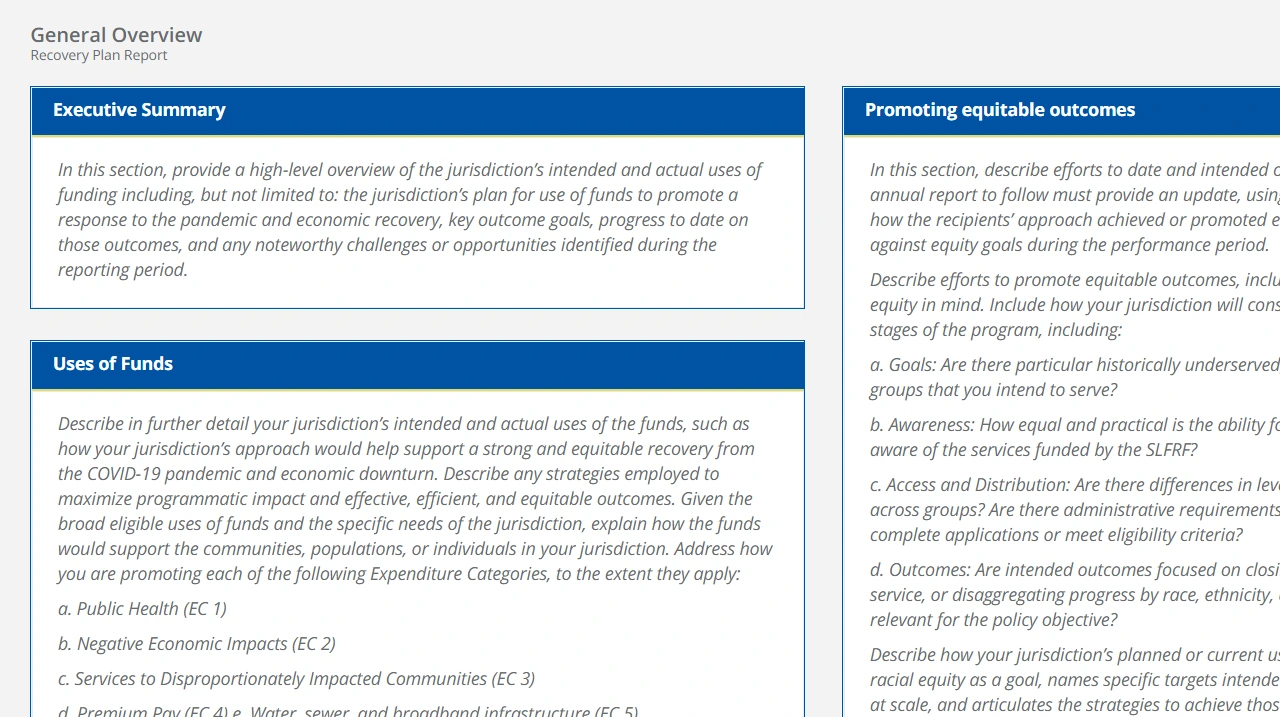 Report Your ARPA Funding: SLFRF Program Overview & Requirements ...